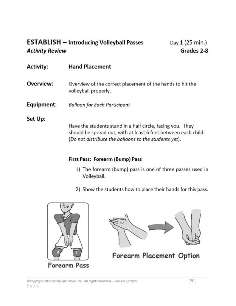 Volleyball Skillastics® Lesson Plan Guide - Skillastics